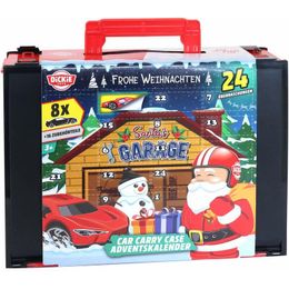 DICKIE TOYS - Dickie Adventskalender Santas garage Spielkoffer und Autos Advent Kalender - Mehrfarbig