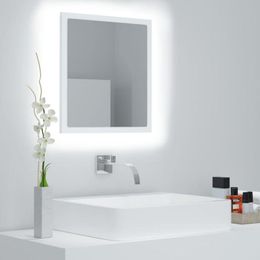 LED-Badspiegel,Wandspiegel,Badzimmer Spiegel Weiß 40x8,5x37 cm Acryl AGHDE389593 MAISONCHIC