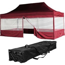 INSTENT - Faltpavillon rot, 3x6m