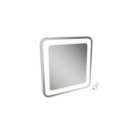 Lanzet Led Spiegel M9 / Badezimmerspiegel mit umlaufender Beleuchtung / Maße (b x h x t): ca. 60 x 60 x 4,6 cm / hochwertiger Badspiegel mit Sensor /