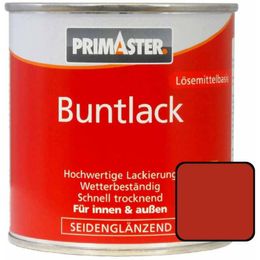 Buntlack 750ml Feuerrot Seidenglänzend Wetterbeständig Holz & Metall - Primaster