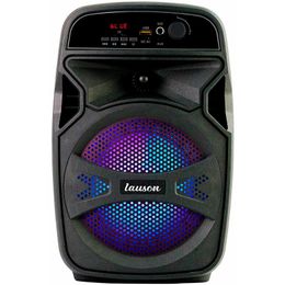 Lauson - llx34 schwarz tragbarer kabelloser Lautsprecher 20w bluetooth karaoke fm lights usb sd
