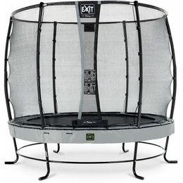 EXIT Elegant Premium Trampolin ø253cm mit Deluxe Sicherheitsnetz - grau - Grau