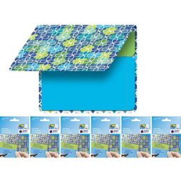Avery Zweckform - 12x Etiketten-Block mit 80x Haftnotizen Blau/Grün