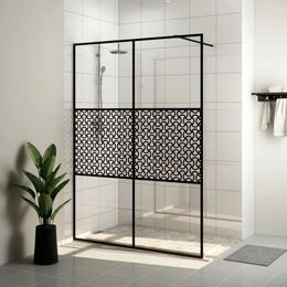 Duschwand für Begehbare Dusche, Duschtrennwand, Walk-In Dusche, Glastrennwand mit Klarem ESG-Glas 140x195 cm KLI77581 MAISONCHIC
