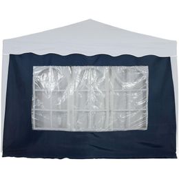 INSTENT - Seitenwand für Klapp Falt Pavillon 3x3m wasserdicht, blau