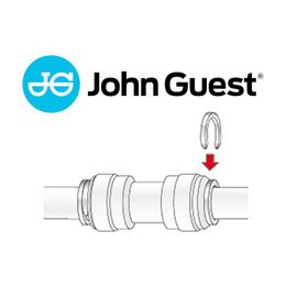John Guest Speedfit - John Guest Sicherungsring für Steckverbinder / Steckfitting, Kunststoff, weiß, für Rohre ø 22mm