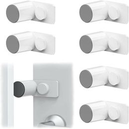 Woosien - Einklemmschutz für Türen und Fenster, 6 Stück Türstopper für Kindersicherheit mit Aufkleber (weiß)