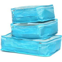 Drillpro - 6 in 1 Reisetasche - Kleidertasche - Blue Clothes Organizer lavente