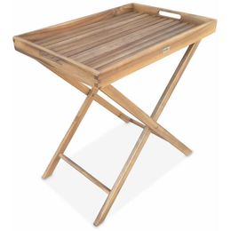 Sweeek - Servierwagen 68 x 44cm aus Holz - Murcia - Holzfarben