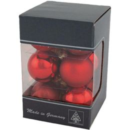 Thüringer Glasdesign Thüringer Glasdesign - Weihnachtskugeln Rot ø 4 cm aus Glas - 12er Pack