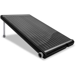 Sonnenkollektor Solar Poolheizung Schwarz 110 x 69 x 14 cm (l x b x h), Pool Heizungen Solaranlage für Schwimmbad, Dusche, Garten - Aufun