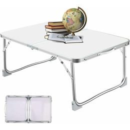 Dayplus - Klappbarer Campingtisch, leichter Aluminium Picknick Tisch Laptop Bett Tisch, tragbarer Lap Schreibtisch