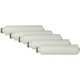 5x Wasserfilter Filterkartusche Filter kompatibel mit Samsung RS267, RS267TDBP, RS267TDPN, RS267TDRS, RS267TDWP Side-by-Side Kühlschrank - vhbw