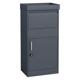 WESTMANN - Stahl Paketbox Piet Anthrazit 50x37x105 cm