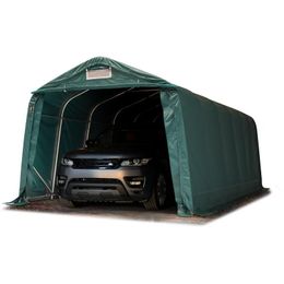 Garagenzelt Carport 3,3 x 7,2 m in dunkelgrün Unterstand Lagerzelt mit feuersicherer PRIMEtex 2300 pvc Plane - dunkelgrün