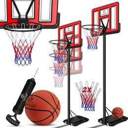 Kesser - Basketballkorb Premium mit Ständer Rollen Inkl. Basketball + Pumpe verstellbare Korbhöhe 230 bis 305 cm höhenverstellbar Korbanlage Outdoor