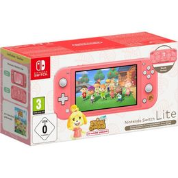 Nintendo Switch Lite Animal Crossing New Horizons Isabelle Aloha Edition rosa
