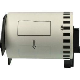 vhbw - Etiketten-Rolle 103mm x 30,48m kompatibel mit Brother P-Touch ql 1060 nx, ql 1100, ql 1100 c Etiketten-Drucker - Selbstklebend