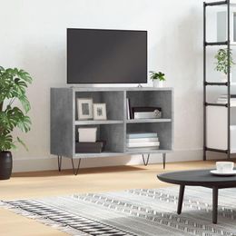 Bonnevie - Moderne TV-Möbel, TV-Lowboard TV-Schrank für das Wohnzimmer Betongrau 69,5x30x50 cm Holzwerkstoff -FV94359 - Grau