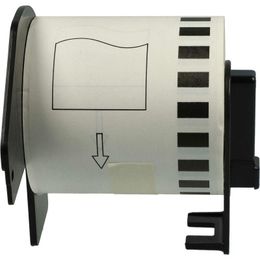 Etiketten-Rolle 62mm x 15,24m kompatibel mit Brother P-Touch ql 820 Series Etiketten-Drucker - Selbstklebend - vhbw