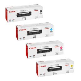 Canon Original 718 Toner - 4er-Set schwarz, cyan, magenta, gelb (OP2662B002)