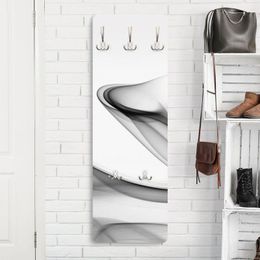 MICASIA Design Garderobe - Grey Flame - Weiß Größe HxB: 119cm x 39cm