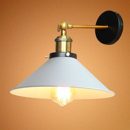 Wottes - Retro Wandleuchte E27 Wandlampe Metall Innen Deckenlampe für Wohnzimmer Schlafzimmer Badezimmer Flur