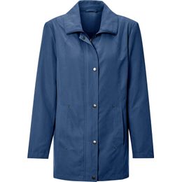 CR&Eacute;ATION L Damen &Uuml;bergangsjacke in Veloursleder-Optik jeansblau Gr&ouml;&szlig;e 38
