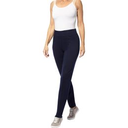 Damen Schlupfhose in komfortabler Romanit-Qualit&auml;t marine, Gr&ouml;&szlig;e 28