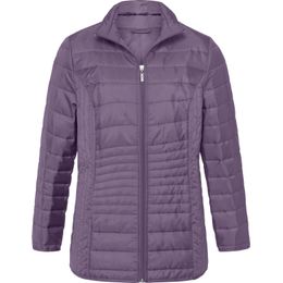 Damen Steppjacke mit vertikalem Muster feige, Gr&ouml;&szlig;e 50
