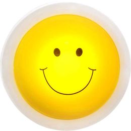 etc-shop Design led Wand Lampe Nacht-Licht Kinder Zimmer Beleuchtung Smiley gelb