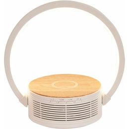 LED-Nachtlicht mit Lautsprecher, multifunktional, kabellos, Bluetooth, wiederaufladbar, tragbarer Mini-Lautsprecher zum Lesen, dimmbar, für Wohnheim,
