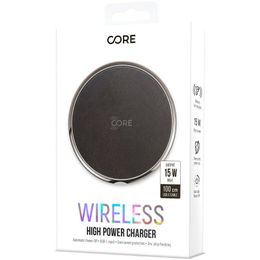 Forever Core WDC-215 wireless charger 15W Schwarz kabellose Ladestation