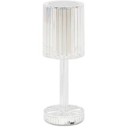 LINDBY - LED-Akku-Tischleuchte Louane, 25,7 cm, usb, rgbw - transparent