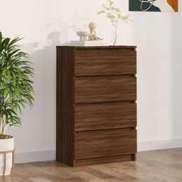 MAISONCHIC - Sideboard Anrichte,Beistellschrank fuer Flur,Kueche,Kommode Braun Eichen-Optik 60x35x98,5 cm Holzwerkstoff 70440