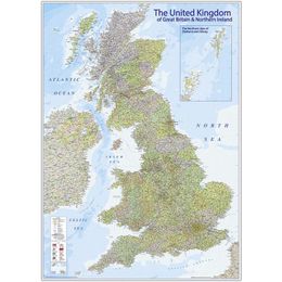 Close Up - Karte United Kingdom 2020 - maps in minutesù