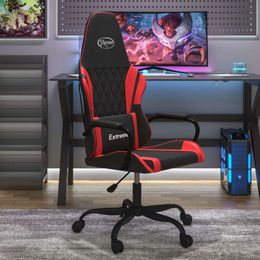 Prolenta Premium - Gaming-Stuhl Schwarz und Rot Kunstleder - Schwarz