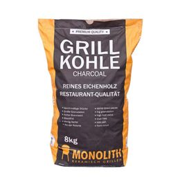Premium Grillkohle Holzkohle in Restaurant Qualität 8 kg 201090 - Monolith