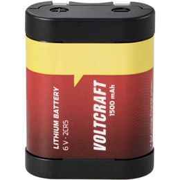 Voltcraft - Fotobatterie 2CR5 Lithium 1500 mAh 6 v 1 St.