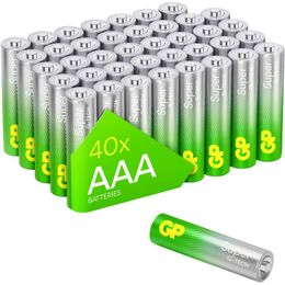 Super Micro (AAA)-Batterie Alkali-Mangan 1.5 v 40 St. - Gp Batteries