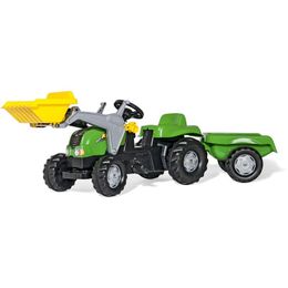 RollyKid-X Trettraktor mit Anhänger + Frontlader, Alter 2,5 - 5 Jahre - Rolly Toys