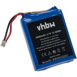 vhbw - Akku kompatibel mit Technaxx TX-59+ Türsprechanlage, Video-Türklingel (3400mAh, 3,7V, Li-Ion)