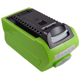 vhbw - Akku kompatibel mit Greenworks g-max 40V, MO40L02, MO40L2512, MO40L410, STBA40B210 Elektrowerkzeug (4000mAh Li-Ion 40 v)