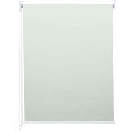 Rollo HHG 414, Fensterrollo Seitenzugrollo Jalousie, Sonnenschutz Verdunkelung blickdicht 80x230cm creme - beige