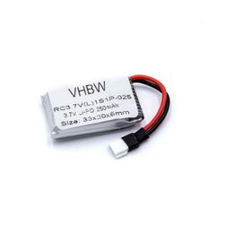 vhbw - Li-Polymer Akku 250mAh (3.7V) kompatibel mit Modellbau, Drohne udi rc U816