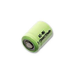 Akku Batterie 1/3 aaa Zelle Rohzelle, Industriezelle 150mAh (1.2V) kompatibel mit die Verwendung in Akkus im Modellbau usw. - vhbw
