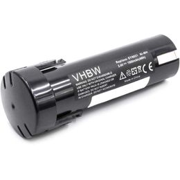 vhbw - Akku kompatibel mit abb SDF-AK210 Elektrowerkzeug (1500mAh NiMH 2,4 v)