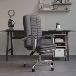 vidaXL - Kantoorstoel verstelbaar kunstleer grijs