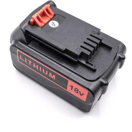 vhbw - Akku kompatibel mit Black & Decker BDCDD186K, BDCDD18N, BDCDS18, BDCF18, BDCH188N Elektrowerkzeug (3000mAh Li-Ion 18 v)